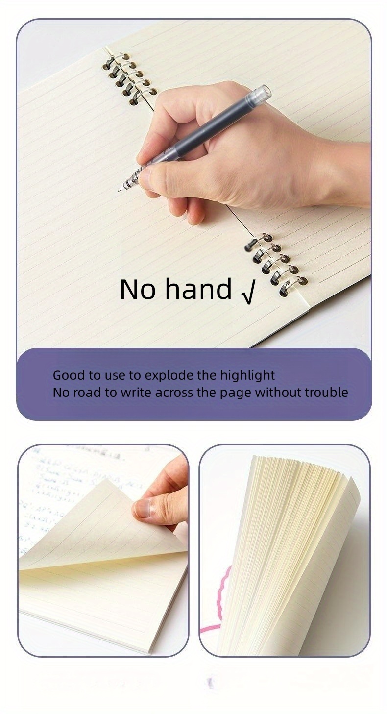 student writing book simple plastic ring notebook b5 - Temu Australia