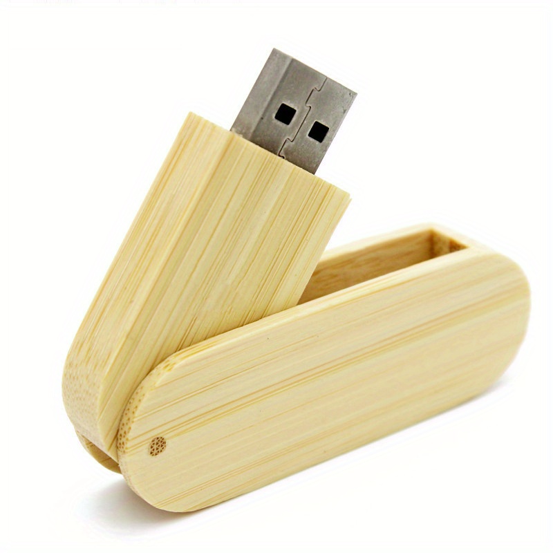Rotating Wooden Usb Flash Drive 8gb 16gb 32gb 64gb 100gb - Temu Ireland