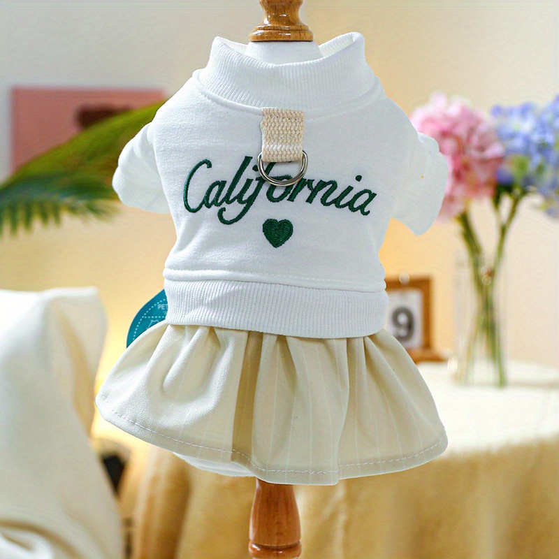 1pc cute pet dress breathable dog loungewear for summer party clothes ...