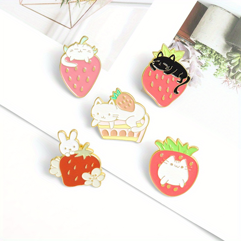 Garden Enamel Pins Cat Cake - Temu Australia