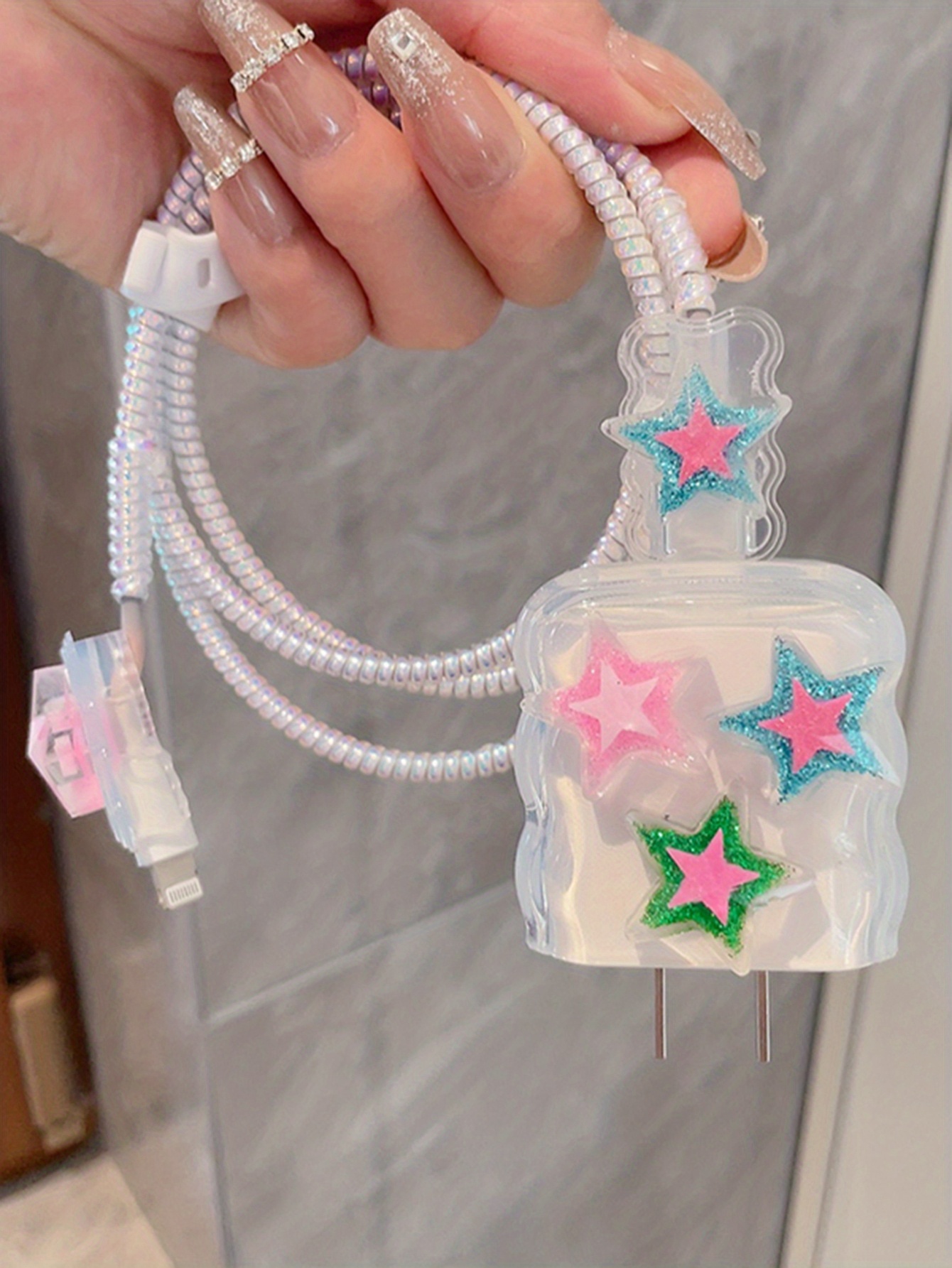 Cute Border Paw Usb Cable Protector Cover Iphone - Temu Philippines