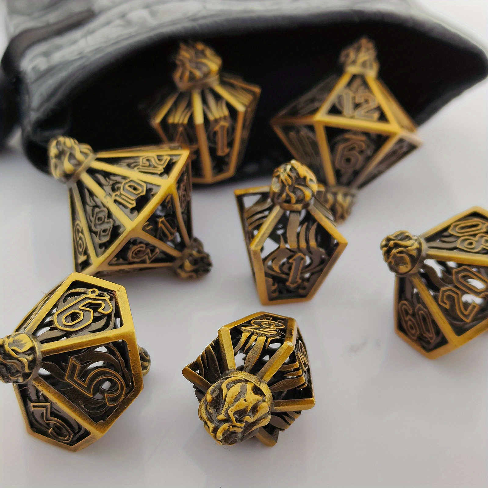 Metal Dice Polyhedral Dice Set Rpg Roleplaying Dice - Temu United Kingdom