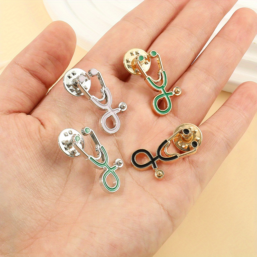 Lovely Nurse Stethoscope Enamel Pin Brooch Backpack Clothing - Temu