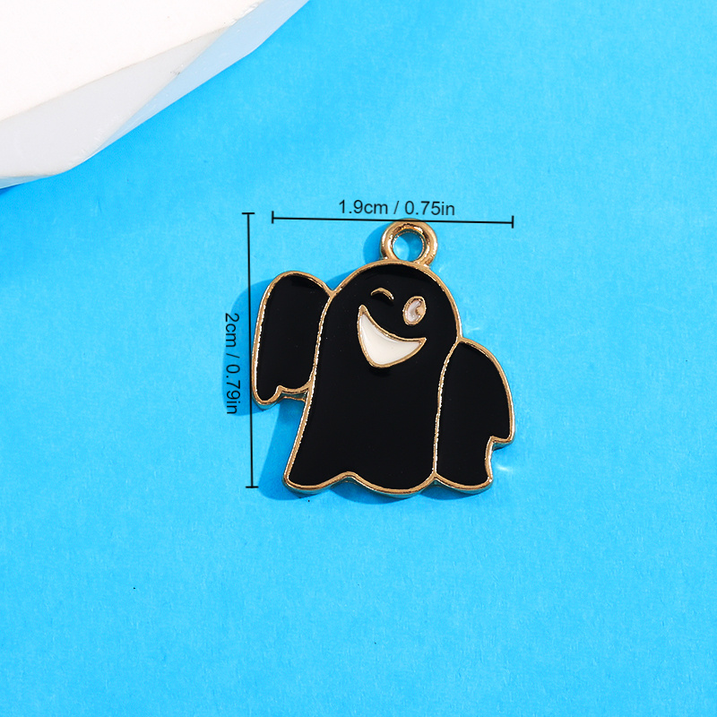 Halloween Black Ghost Gift Diy Pendant Charms Accessories - Temu Australia