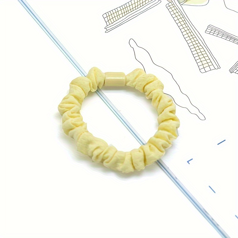 Pleated High Elastic Scrunchies Elegant Hair Ties For Long - Temu ...