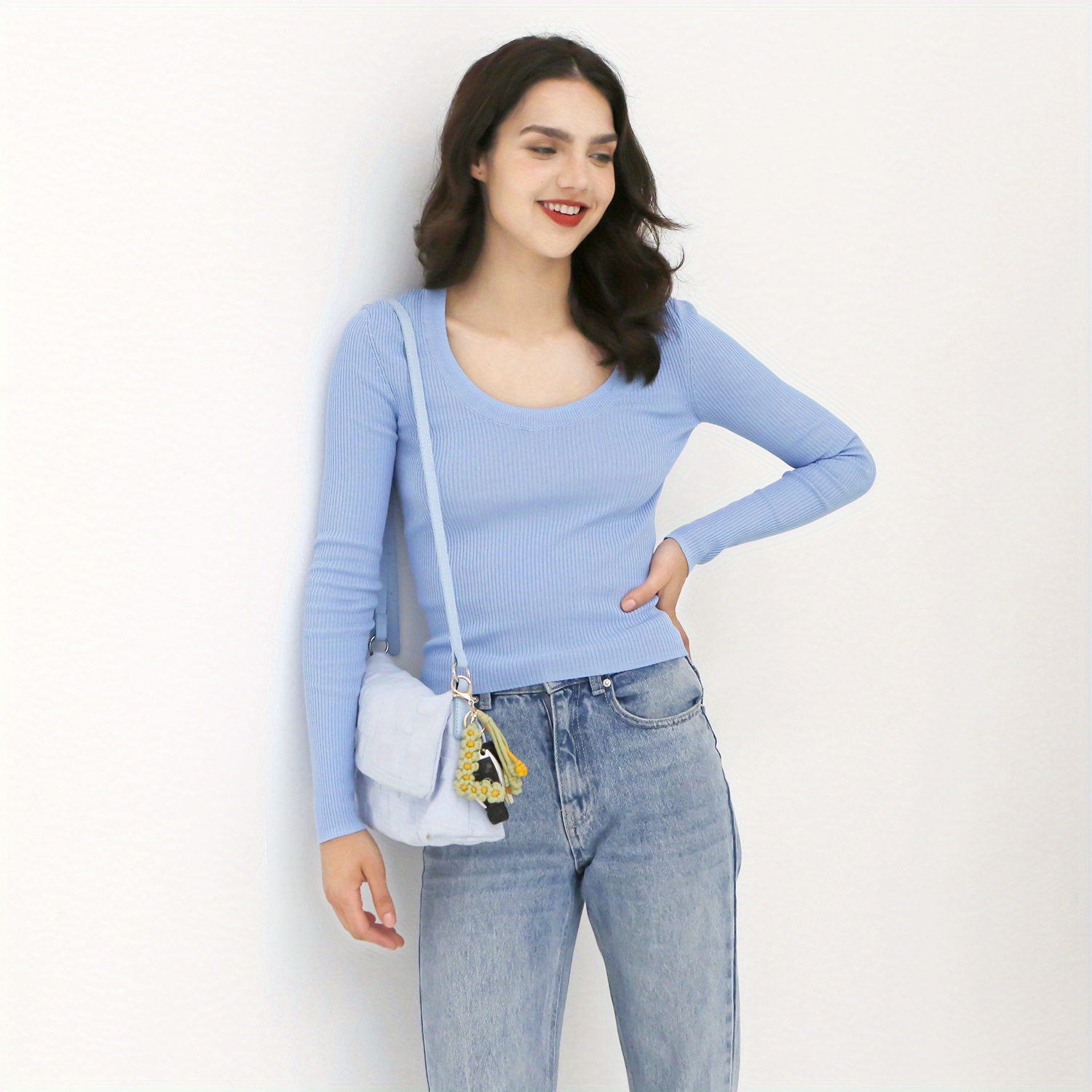 Crochet Alphabet Keychain Cute Daisy Flower Key Chain Ring - Temu