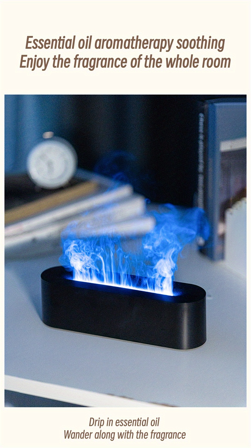 7 mini diffuser, flame humidifier, new popular atmosphere light for ...
