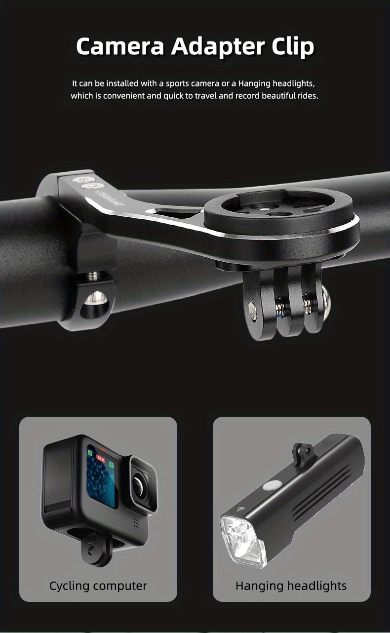Bike Cnc Aluminum Alloy Handlebar Computer Mount Support - Temu New Zealand