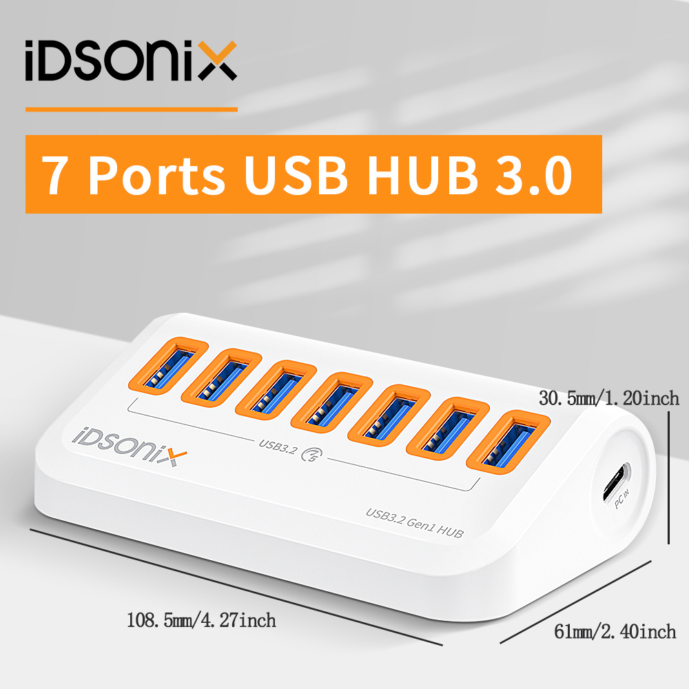 usb 3.0 hub 7 port powered usb hub 5 type c usb - Temu New Zealand