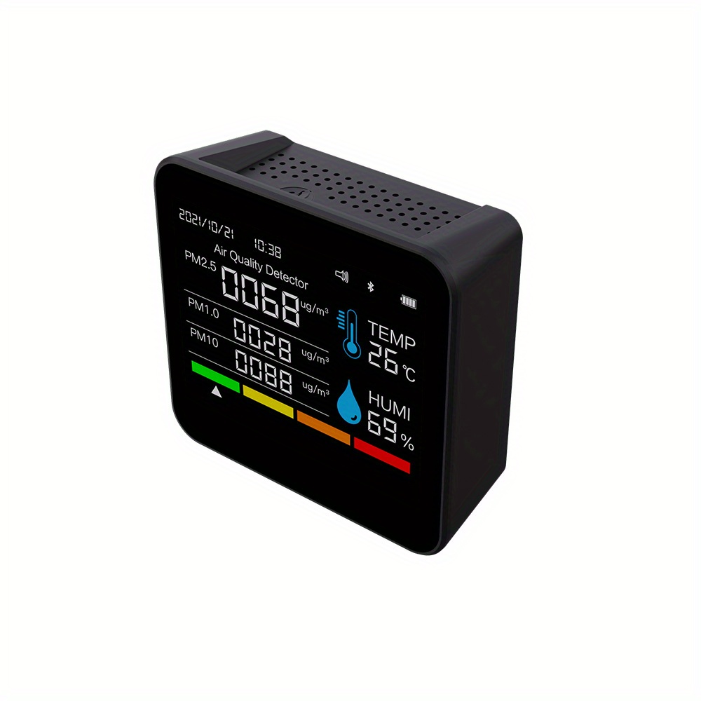 1 Co2 Detector Household Pm2.5 Air Quality Dust Detection - Temu Australia