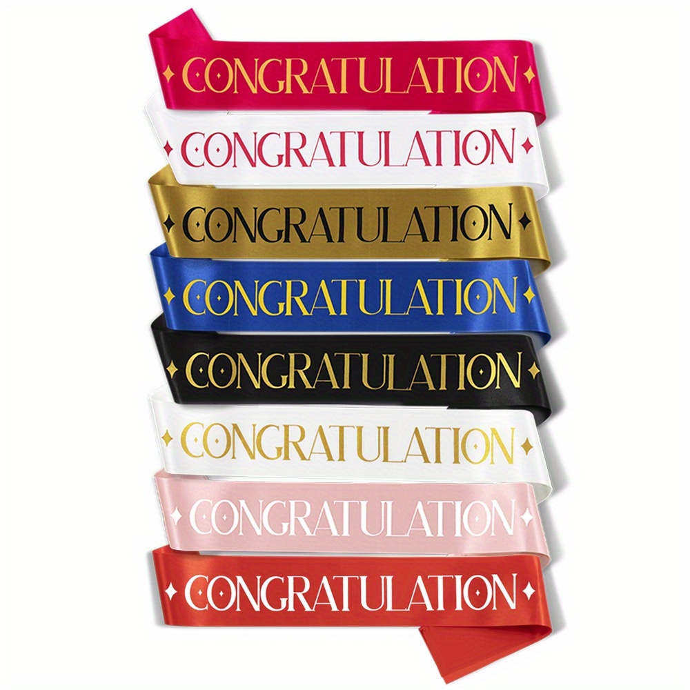 Congratulation Sash Graduation Ceremony Party Accessory - Temu