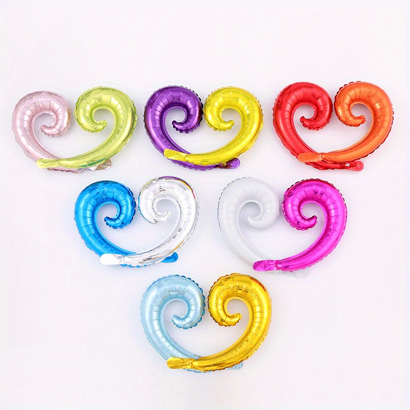Colorful Wavy Single Roll Aluminum Film Balloons Wedding - Temu