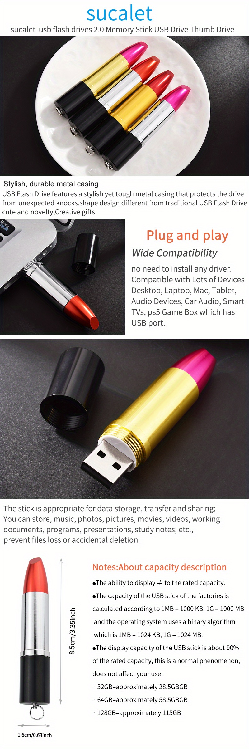 metal usb flash drives 128gb 64gb 32gb - Temu Australia