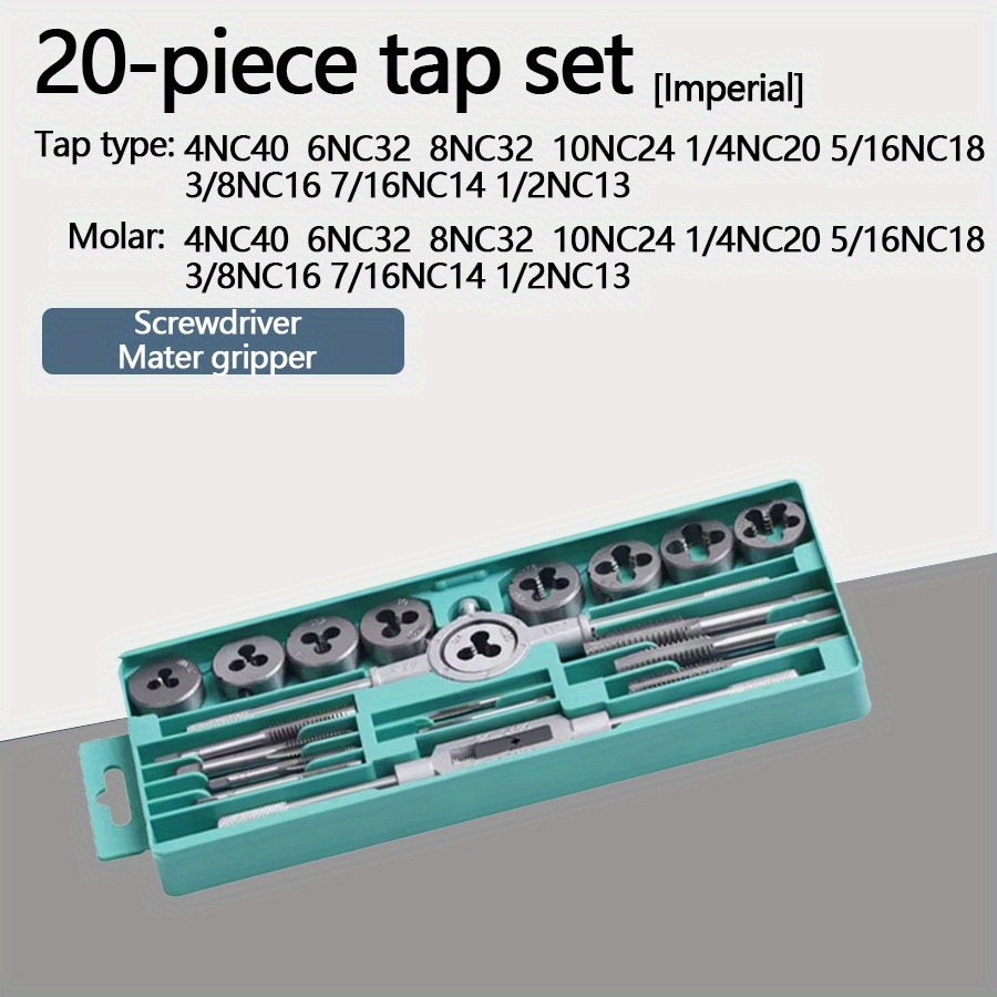 Metric Sae Standard Tap Die Set ing Kit - Temu Canada