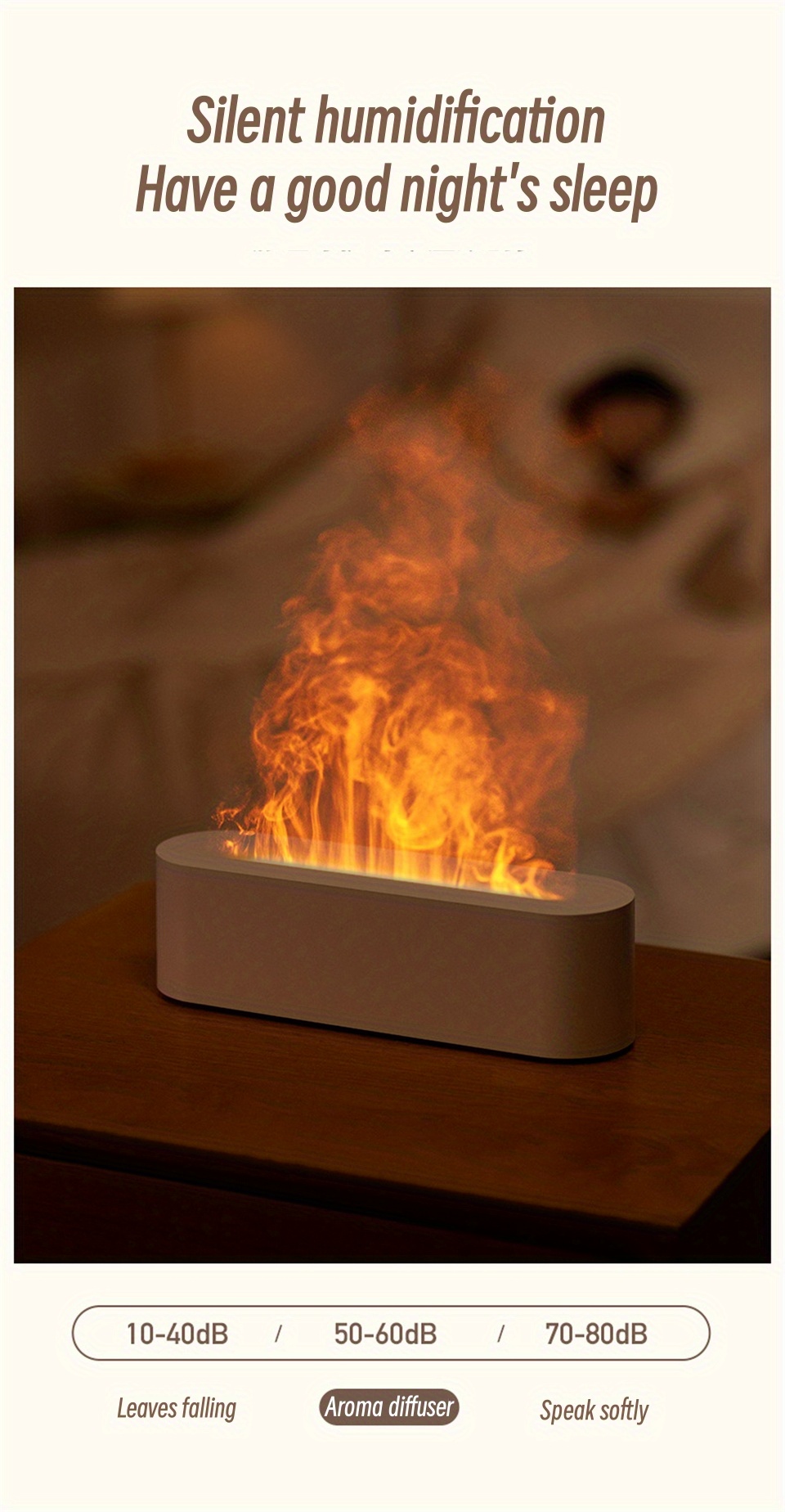 7 Mini Diffuser Flame Humidifier New - Temu Kuwait