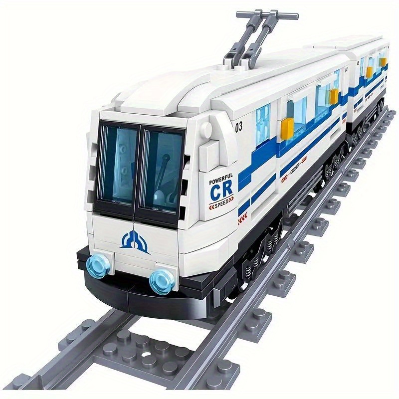 City Railway Track Train Building Blocks, Subway Rail Model Bricks, Fun ...
