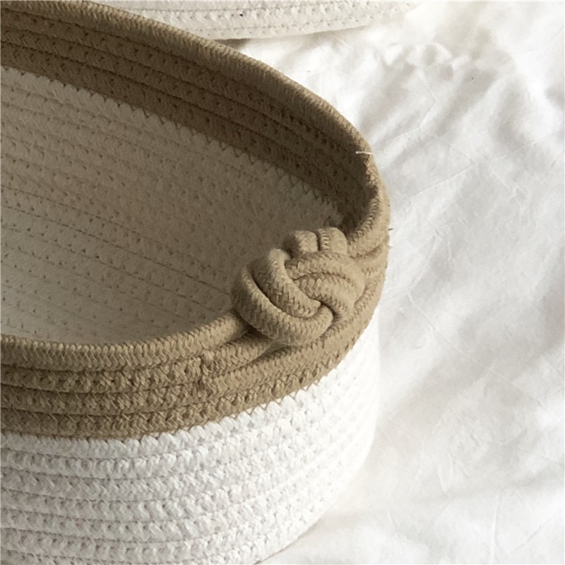 Boho Foldable Woven Basket Handles Durable Storage Basket - Temu