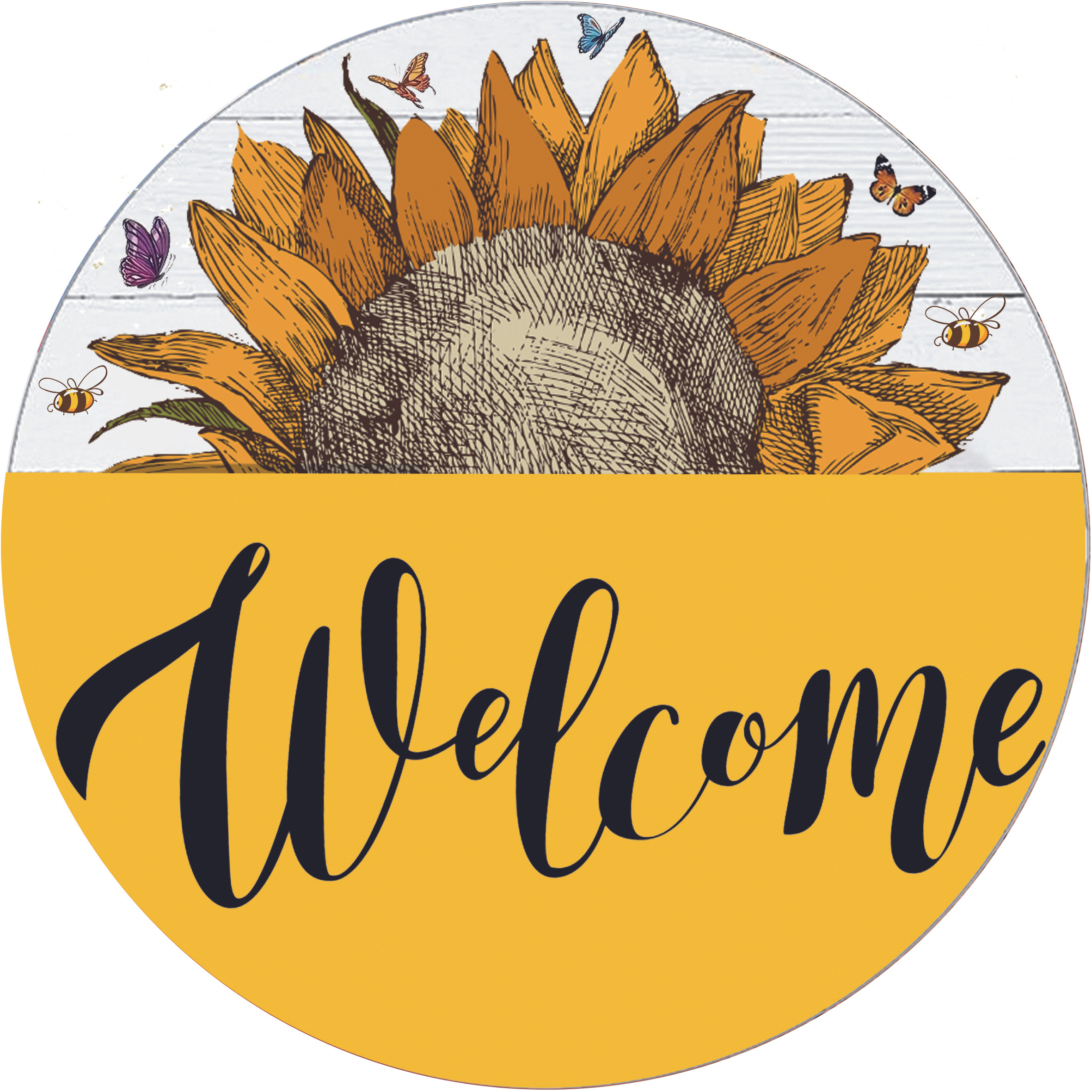Sunflower Welcome Signs Farm Welcome Signs Wooden Plaques - Temu Australia