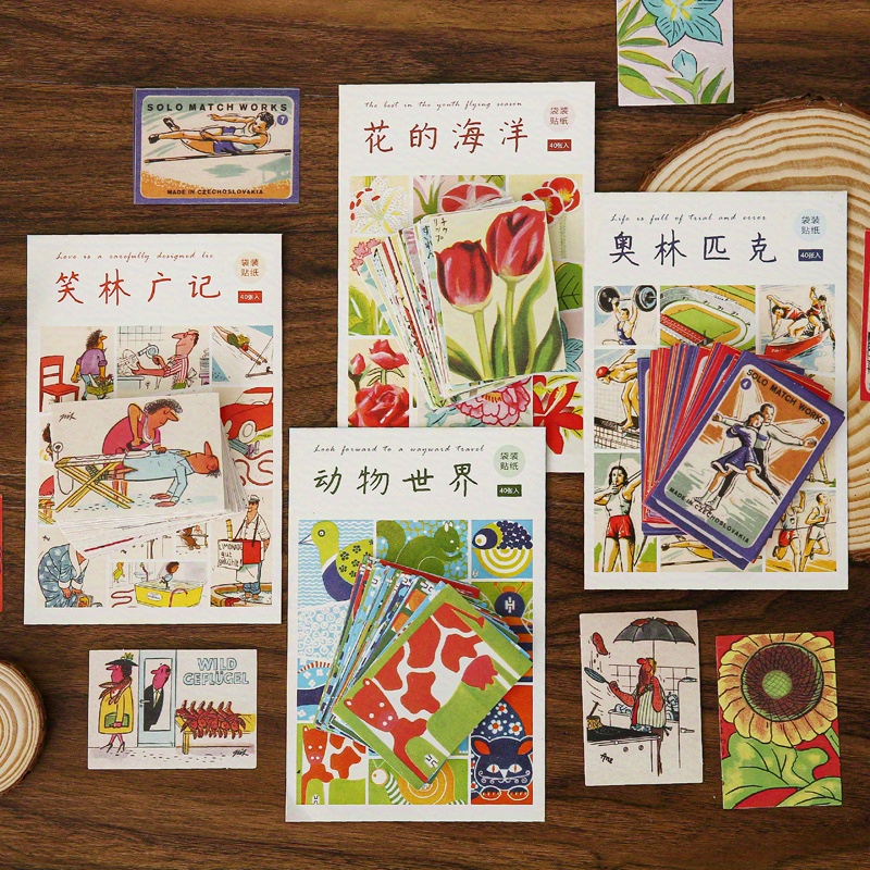 Retro Sticker Diy Pocket Decoration Sticker - Temu New Zealand