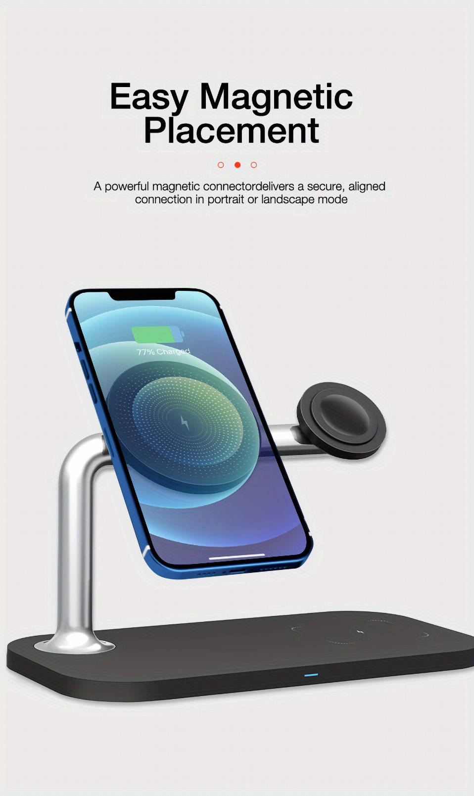 Ojd 1 Magnetic Wireless Charging Station Fast Charger Iphone - Temu ...