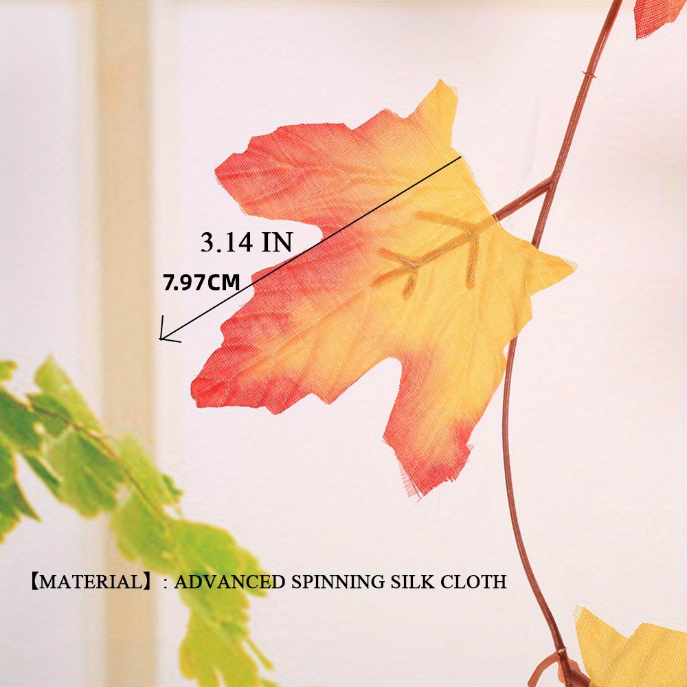 12pcs 92 inch leaf garland realistic foliage - Temu