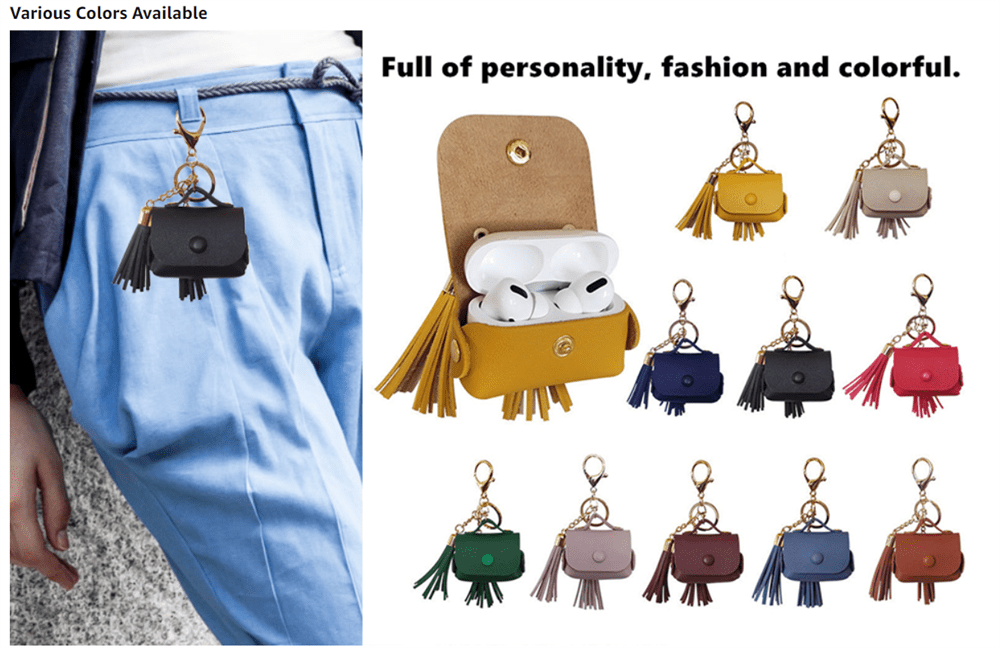 Charging Case Cover Pro Modes Code Pu Leather - Temu United Kingdom