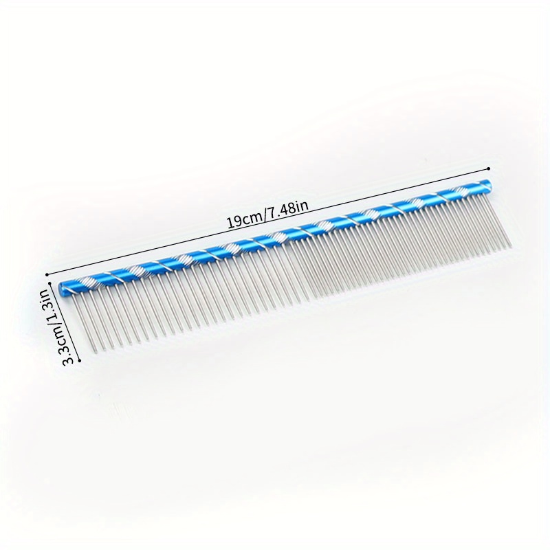 Dog Combs Grooming Metal Dog Comb Rounded Teeth Stainless - Temu ...