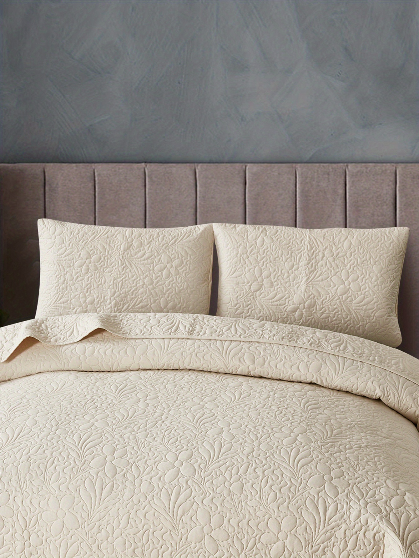 Breathable Floral Quilted Pillowcases Envelope Closure Soft - Temu ...