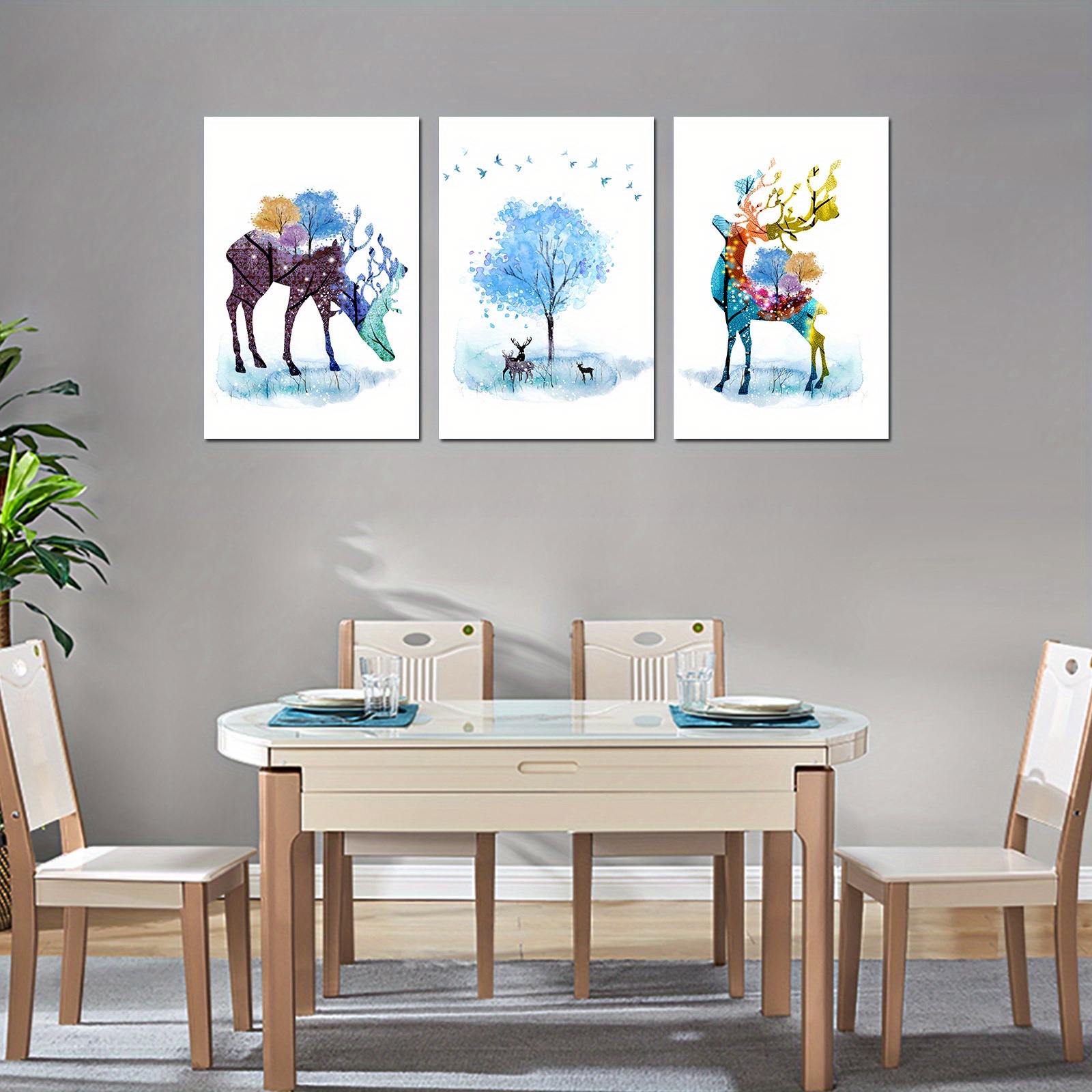 Hand painted Unframed Canvas Poster Modern Art Minimalist - Temu Ireland