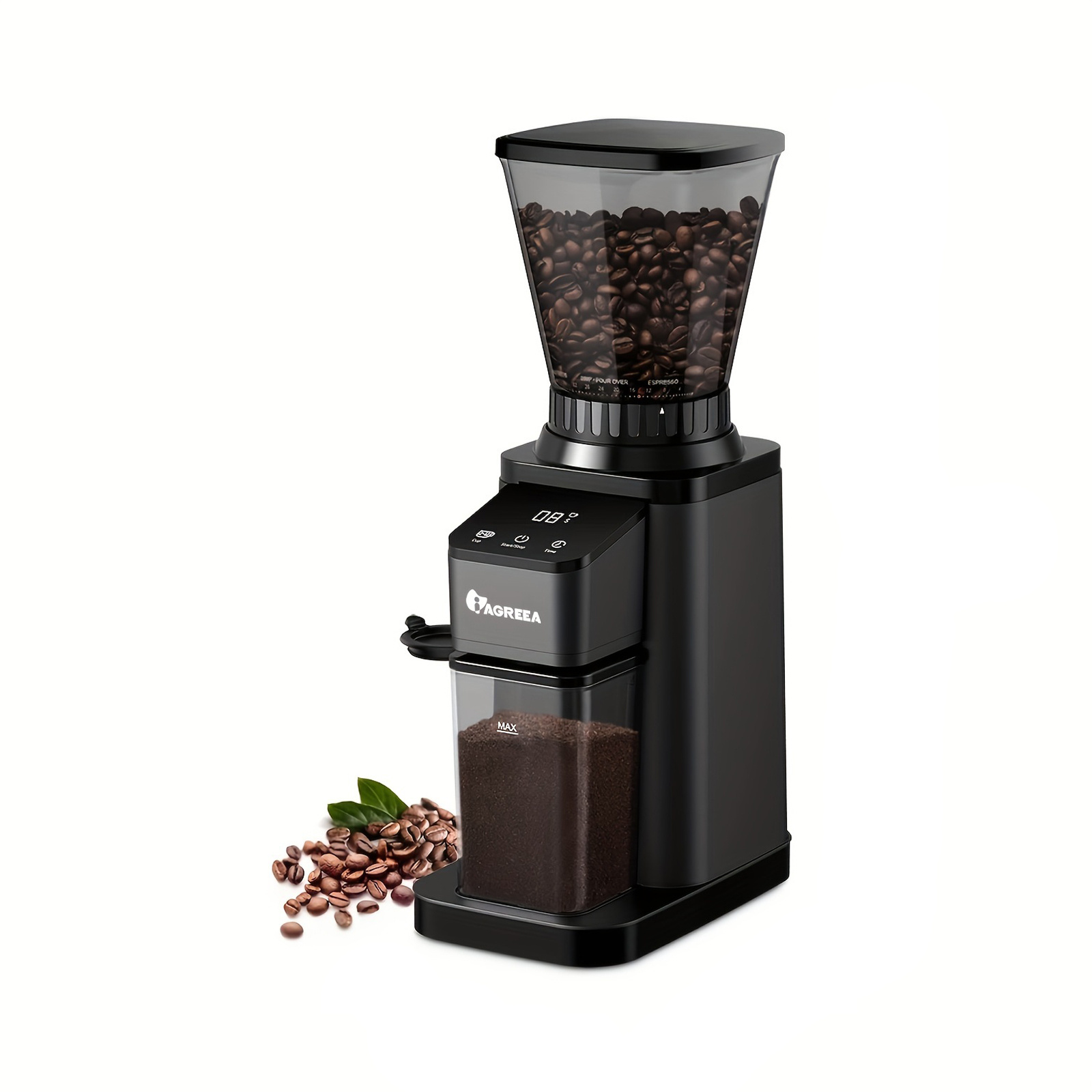 Iagreea Anti Static Conical Burr Coffee Grinder With 48 Precise ...