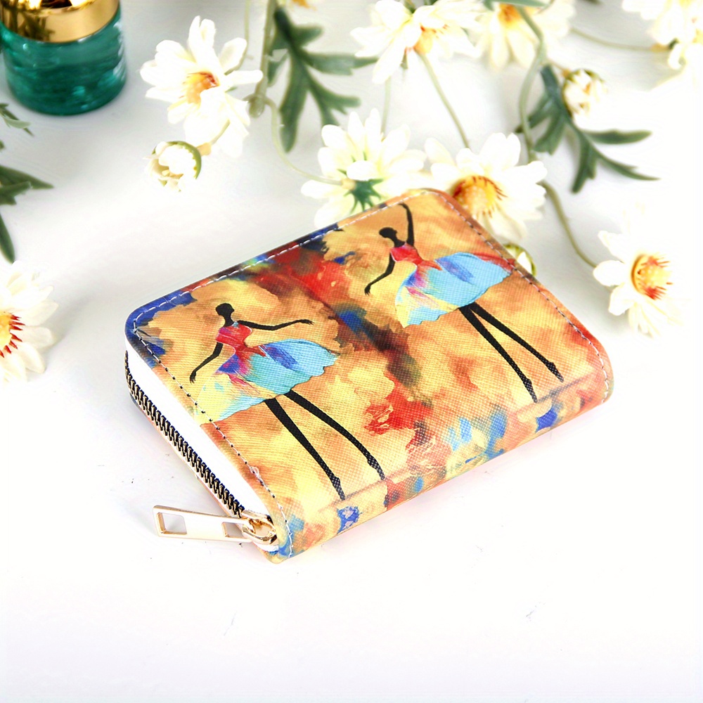 Simple Graphic Pattern Shor Wallet Zipper Around Coin Purse - Temu ...