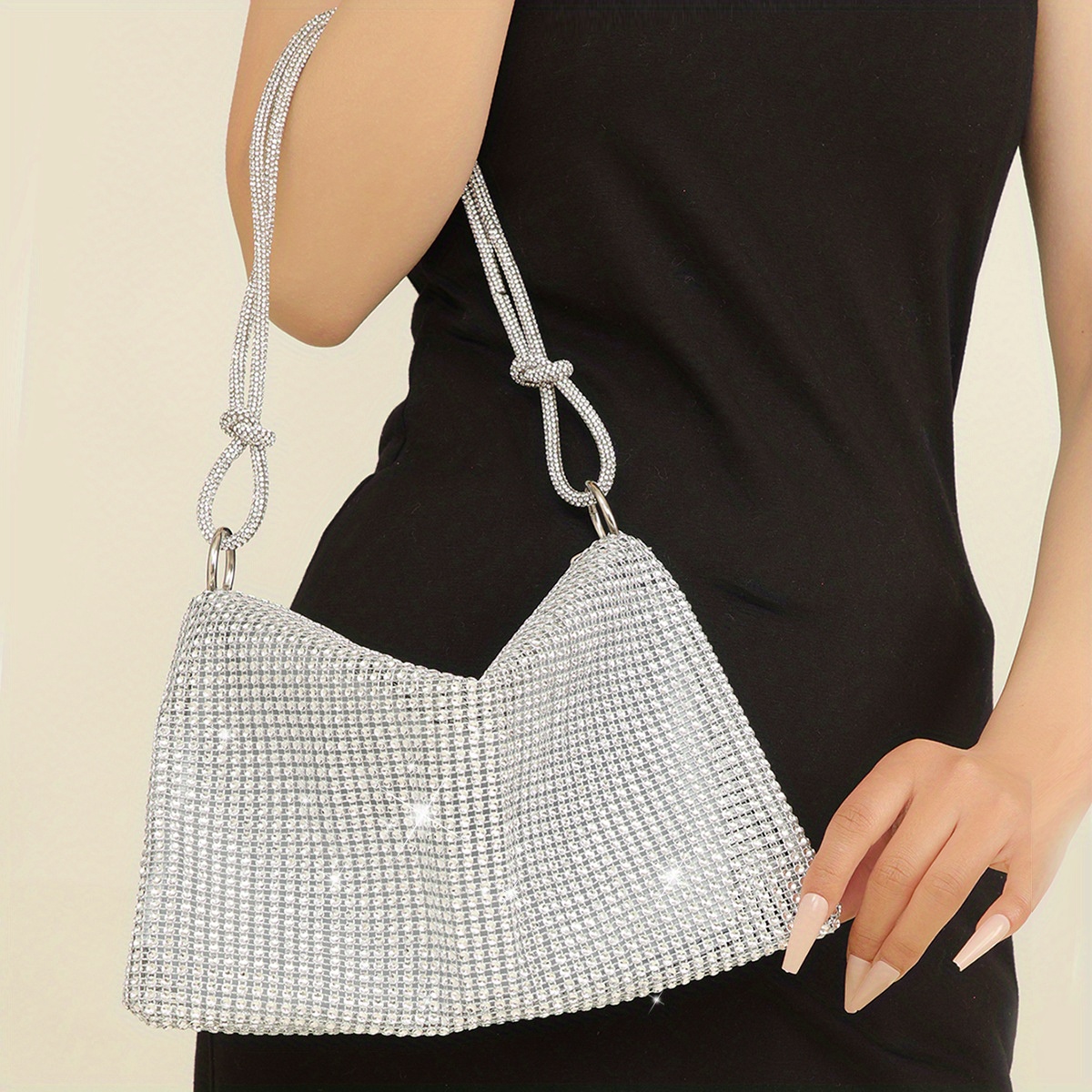 Evening Bag Women Sparkly Shoulder Bag Fashion - Temu United Arab Emirates