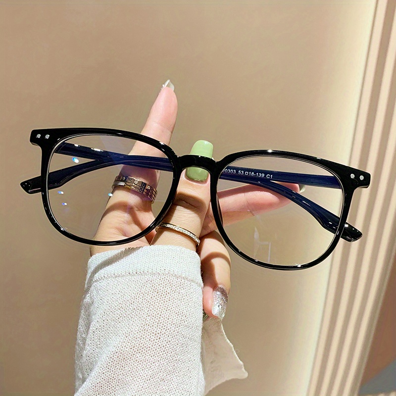 Blue Light Blocking Glasses Square Tr Frame Clear Lens - Temu United ...