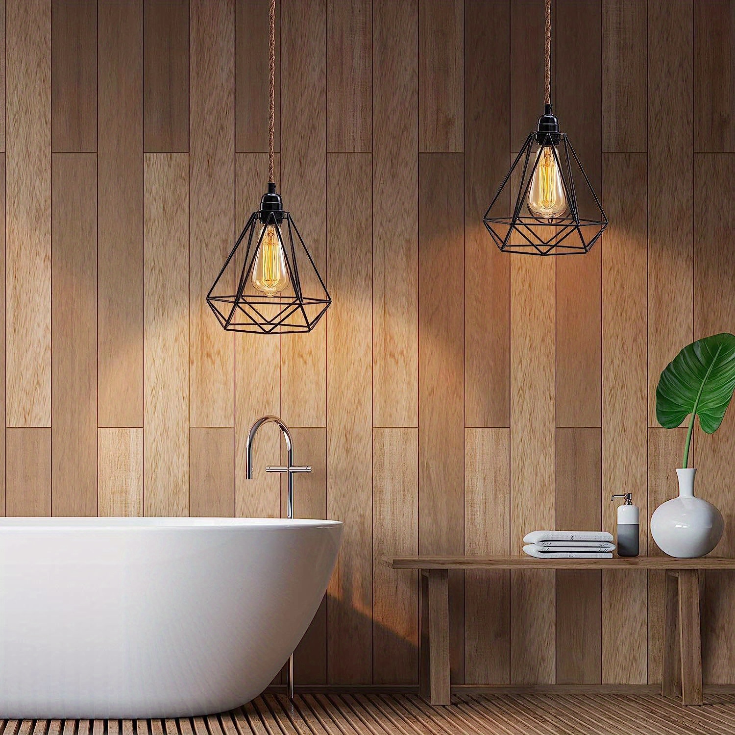 Premium Metal Wire Cage Lamp Guard Ceiling Fan Light Covers - Temu