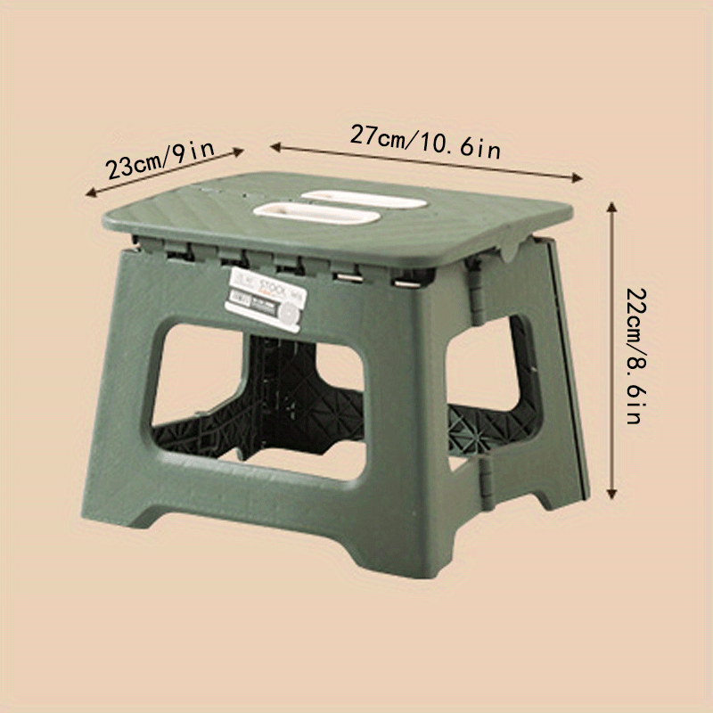 1pc Plastic Folding Small Stool Portable Thickened Lightweight Outdoor ...