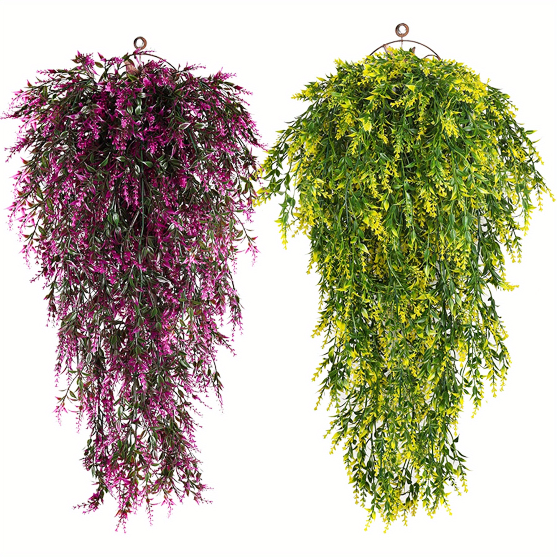 Artificial Hanging Flowers Vine Garland Plants Outdoor - Temu Portugal