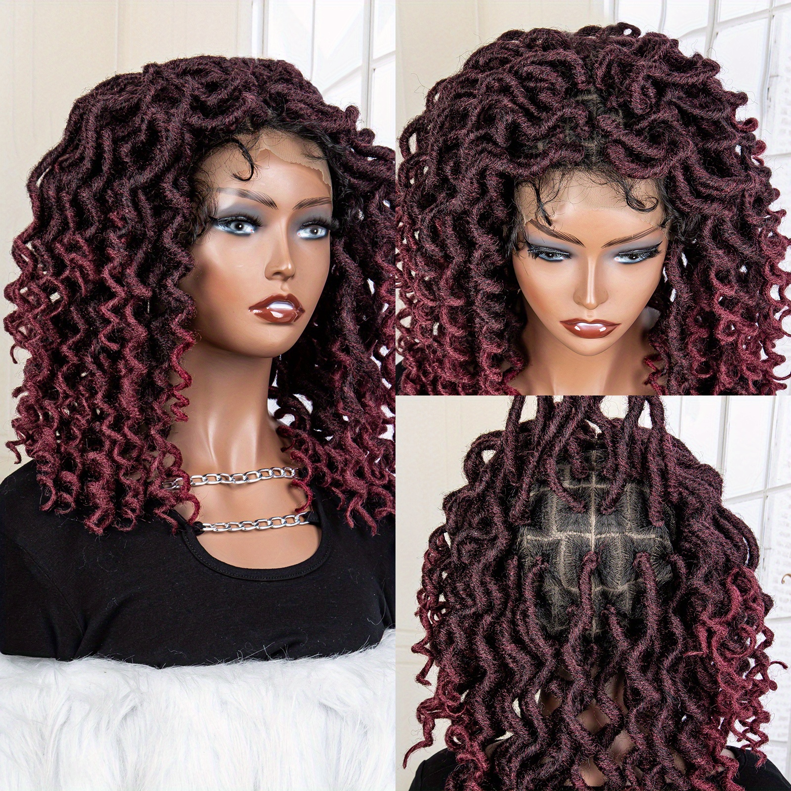 Locks Braid Wig Synthetic Wig Beginners Friendly - Temu United Arab ...