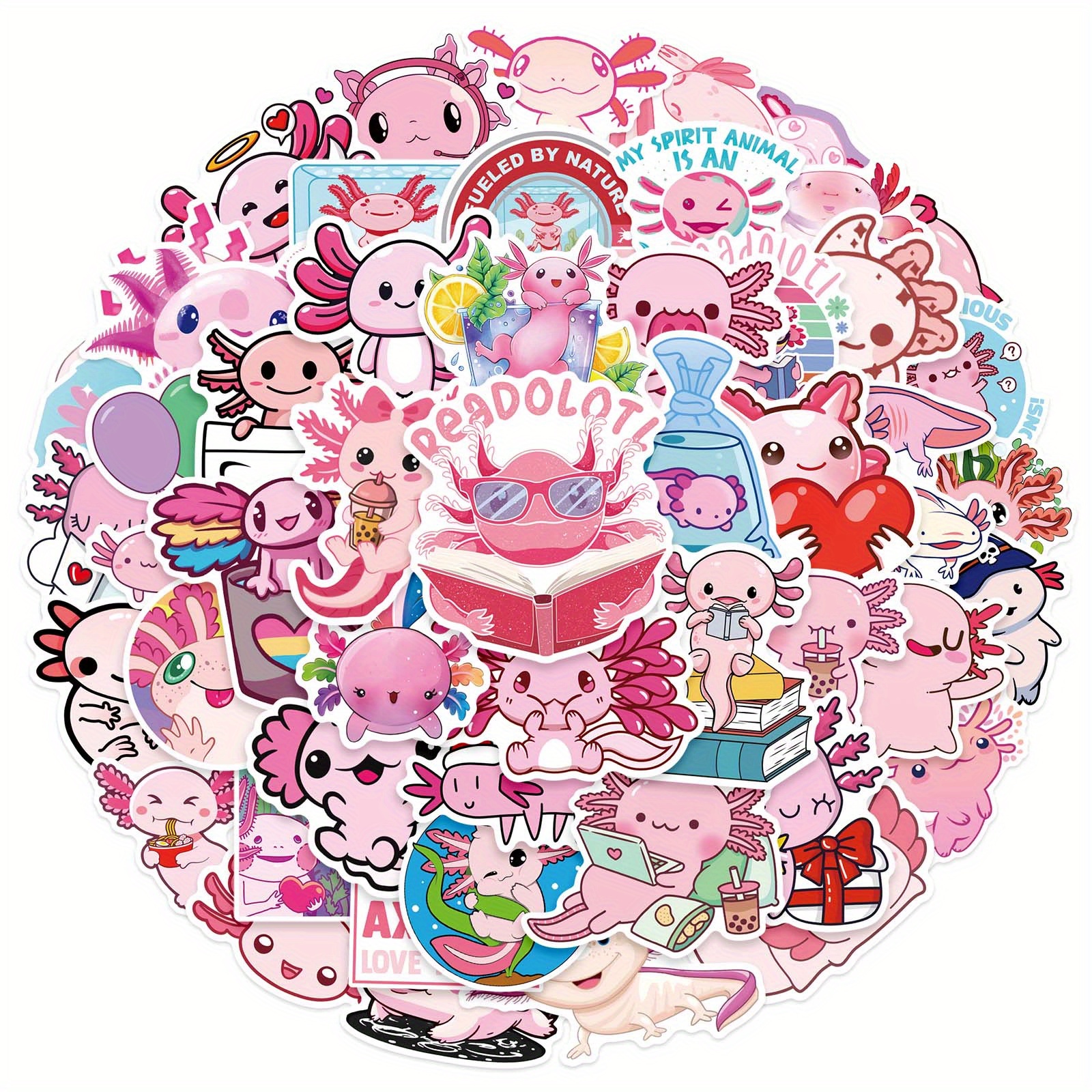 Pink Cartoon Dinosaur Pet Stickers Cute Ledger Mirror Phone - Temu ...