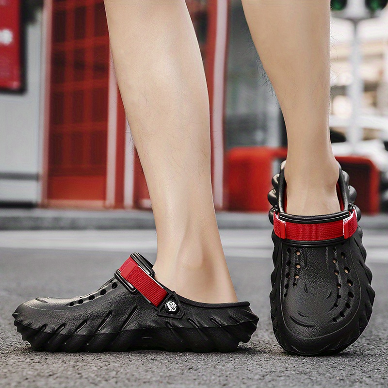 Mens Clogs Slip On Closed Toe Sandals Soft Sole Walking Shoes Outdoor ...