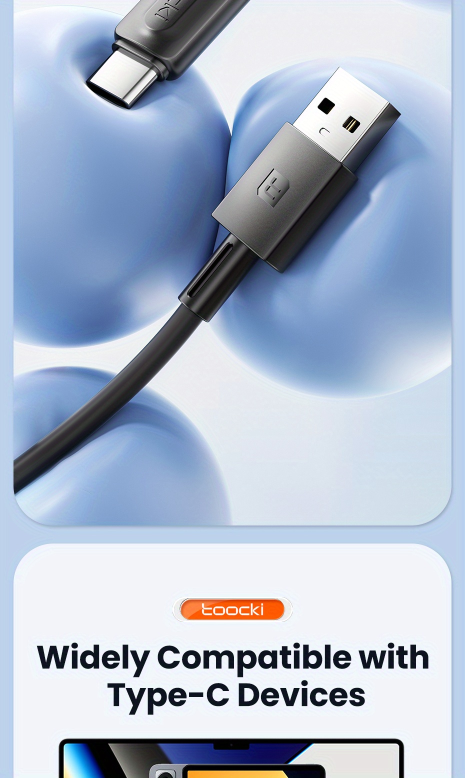 USB C ケーブル 3A 急速充電器 S22/S21+/Xiaomi/POCO/ - Temu Japan