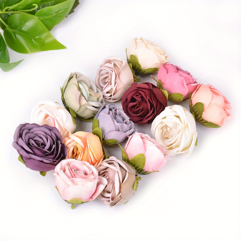Artificial Small Rose Head Perfect Wedding Decorations Diy - Temu ...