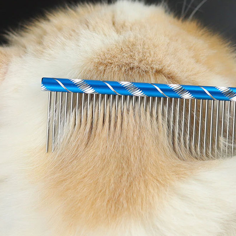 Dog Combs Grooming Metal Dog Comb Rounded Teeth Stainless - Temu ...