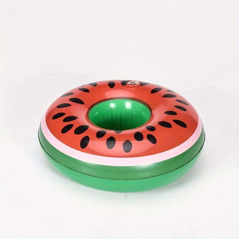 Inflatable Drink Float Watermelon Water Floating Cup Holder - Temu ...