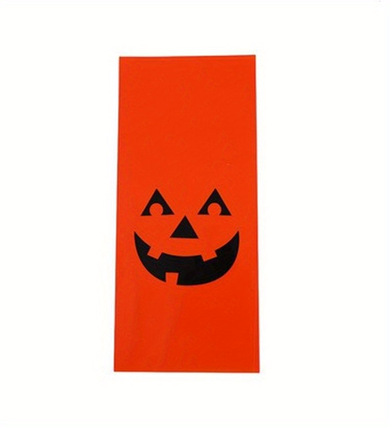 個ハロウィンカボチャカラープリント Opp バッグキャンディ包装袋食品ビ 包装結合ビニール袋 Temu Japan