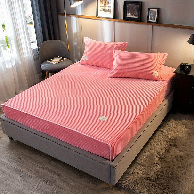 Solid Fitted Sheet Soft Comfortable Bedding - Temu Netherlands