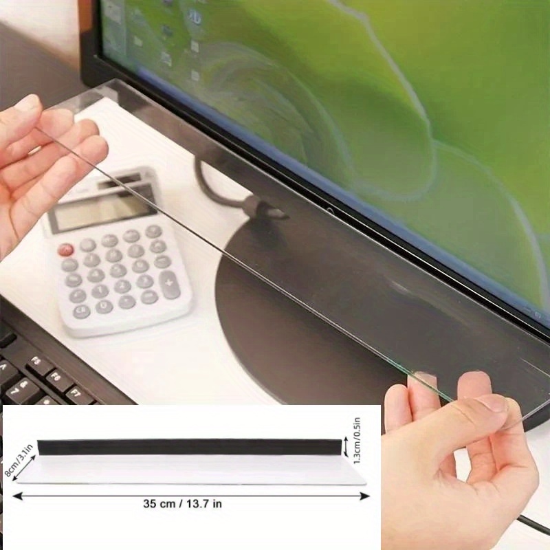 Monitor Message Board Display Side Sticky Notes Acrylic Note - Temu ...