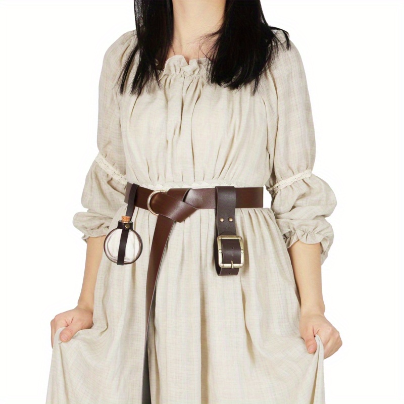 Halloween Black Cork Medicine Bottle Belt Witch Wizard Black - Temu