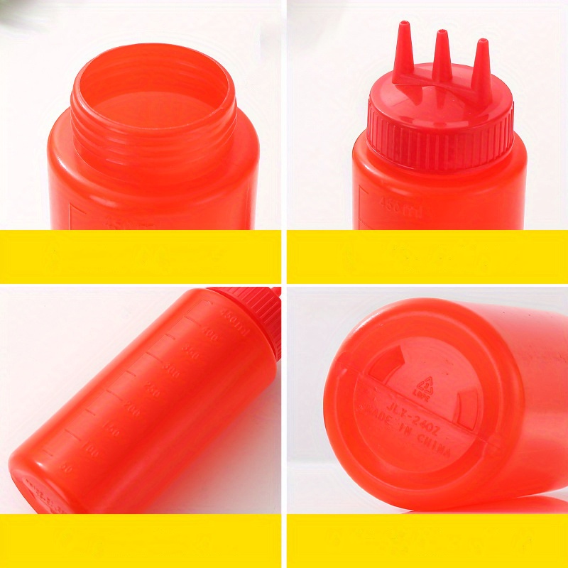 Multi purpose Pe Seasoning Bottle Three hole Squeeze Sauce - Temu ...
