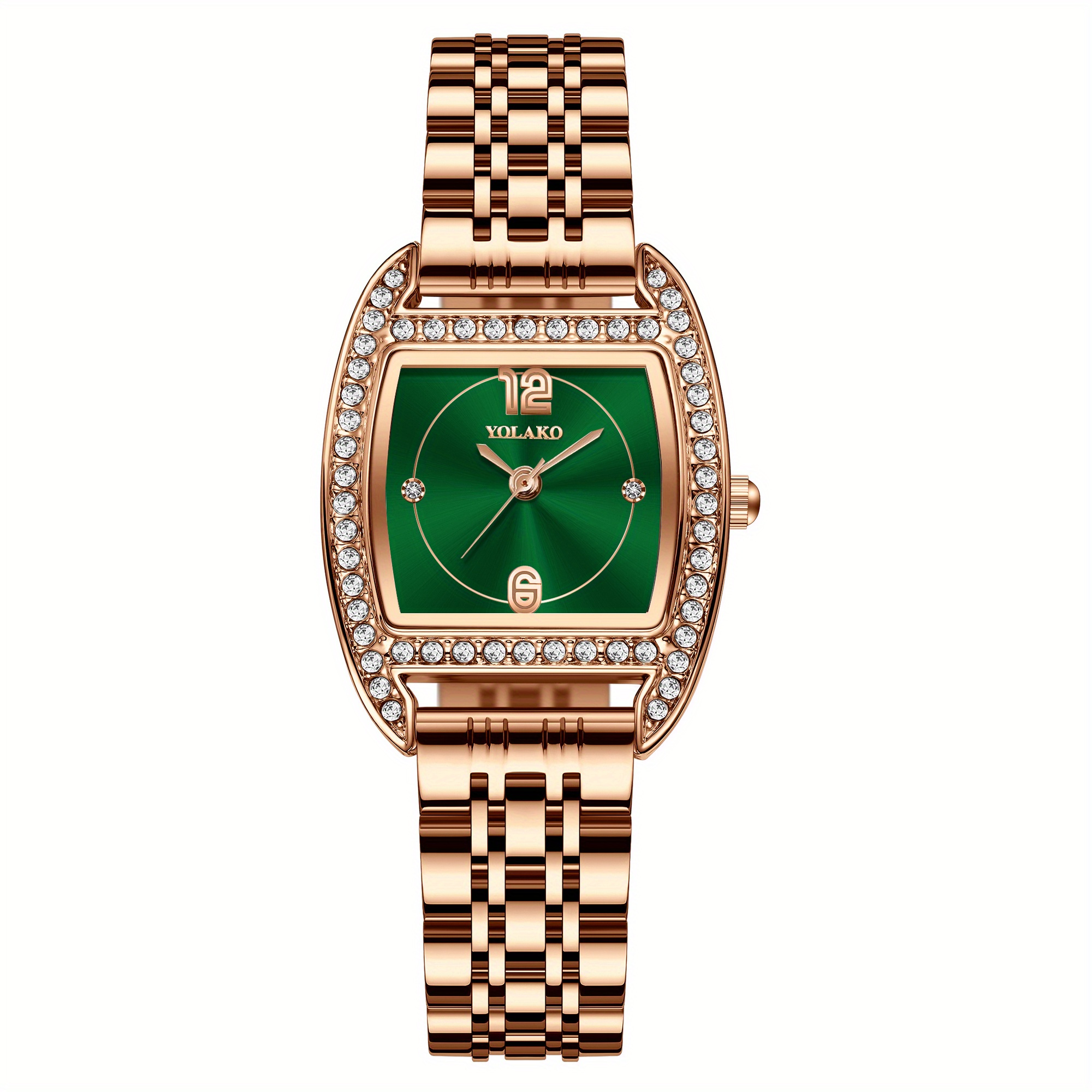 Women's Watch Fashion Tonneau Pointer Quartz Watch Luxury - Temu United ...