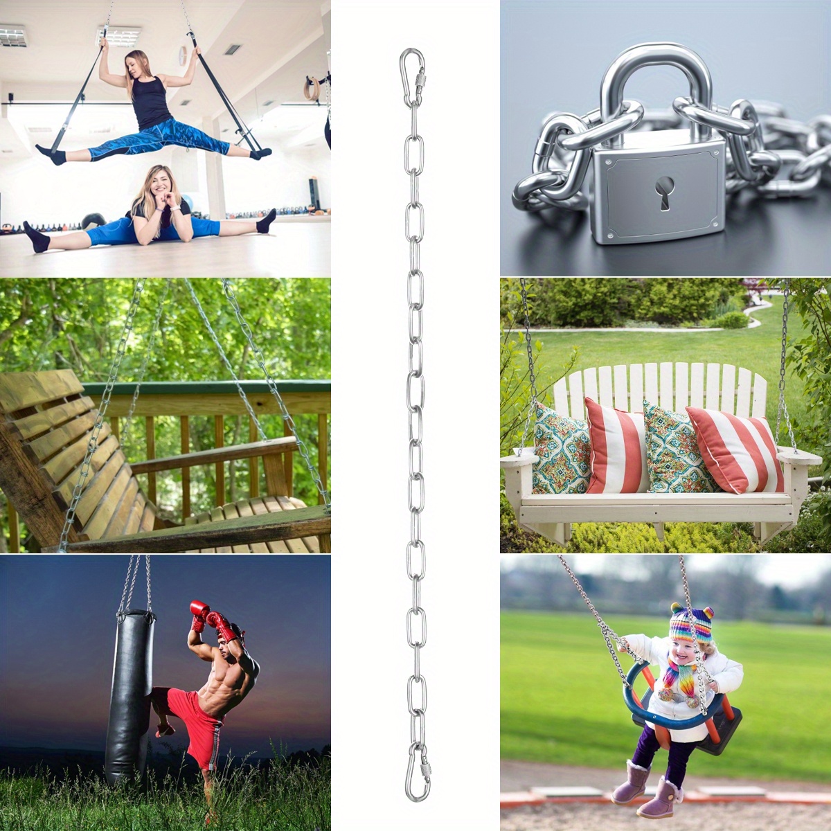 black hanging chair chain two steel hanging kits - {region_name}